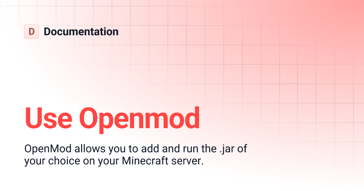 Use Openmod | Documentation