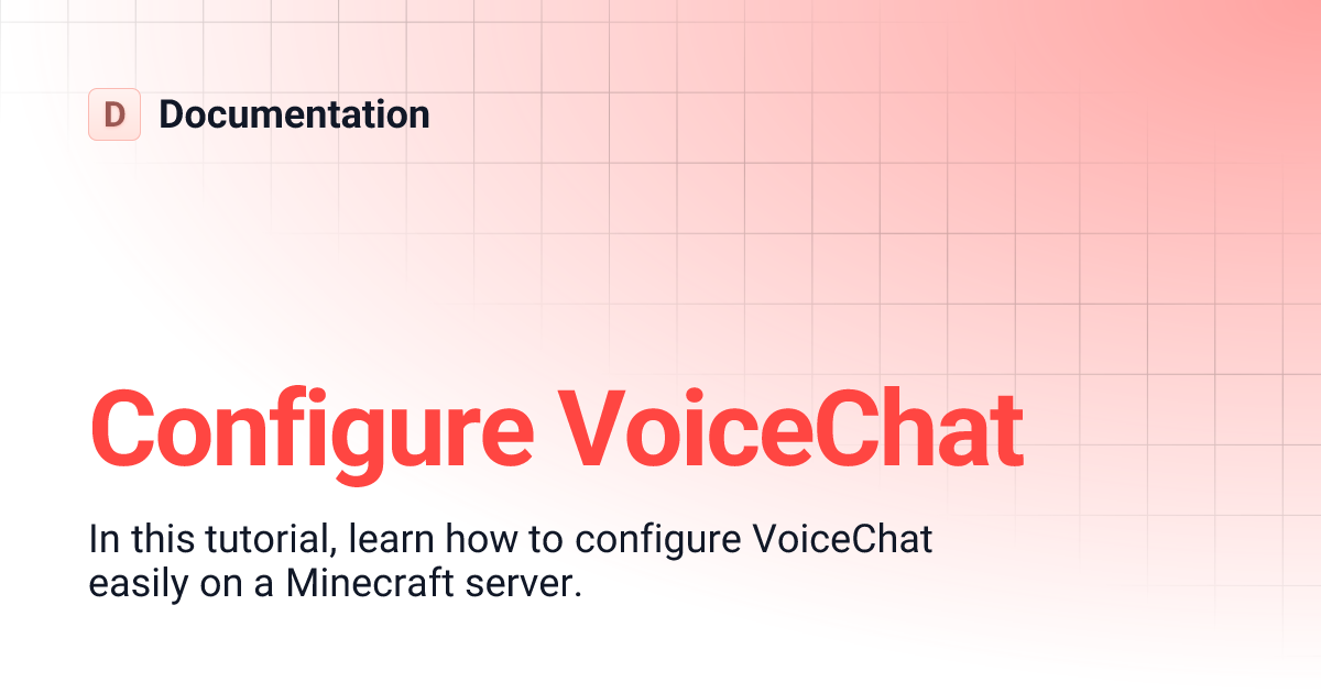 Configure VoiceChat | English | Documentation